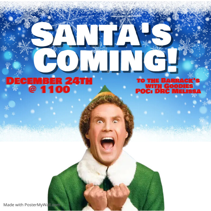 MERRY CHRISTMAS ELF | PosterMyWall