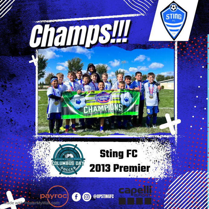Sting FC 2013 Premier tournament Champs (2) | PosterMyWall