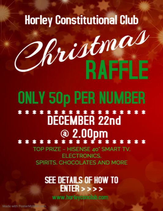 Christmas Raffle | PosterMyWall
