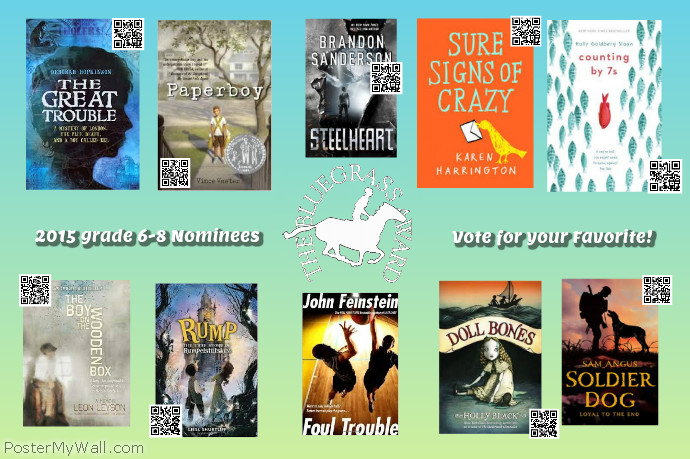 2015 KY Bluegrass Award Nominees grades 6-8 | PosterMyWall