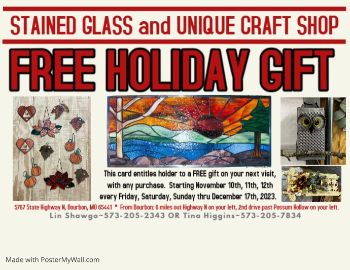 Holiday Free Gift Card | PosterMyWall