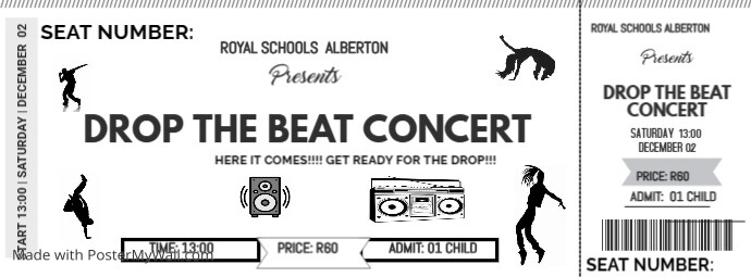 Rock Concert Event Pass Template | PosterMyWall