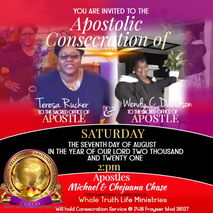 Copy of Copy of Consecration Flyer | PosterMyWall