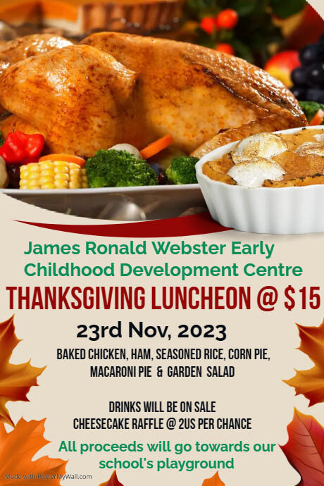 Thanksgiving Lunch | PosterMyWall