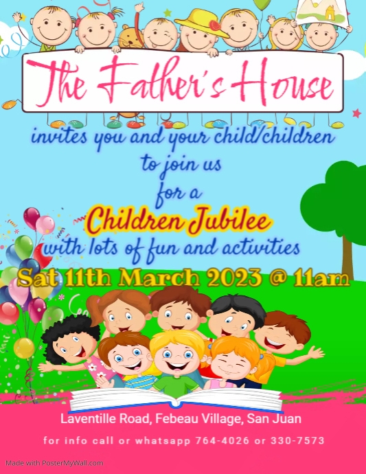 Children's Sunday school flyer | PosterMyWall