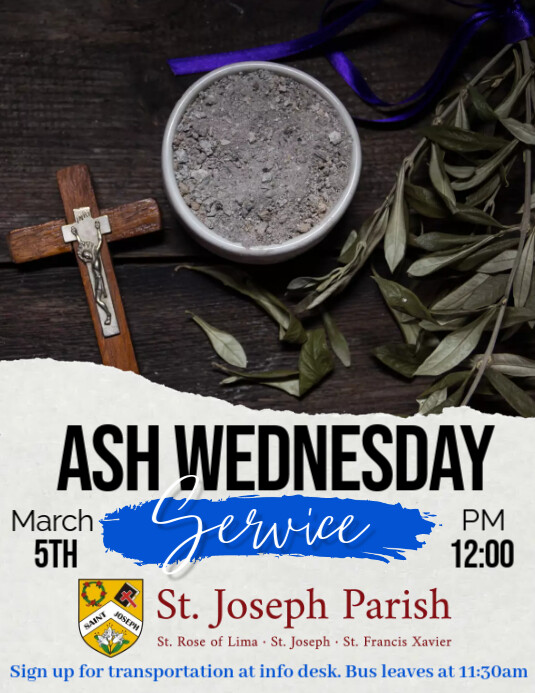 ash wednesday | PosterMyWall