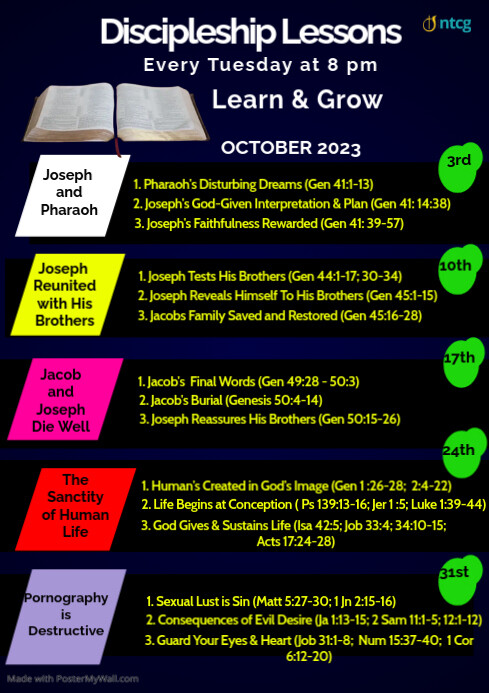 Church schedule | PosterMyWall