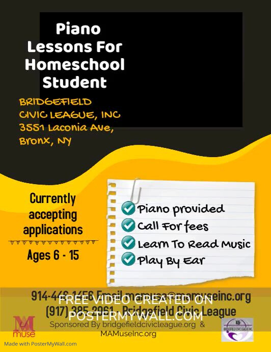 Piano Lessons Flyer | PosterMyWall