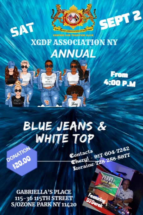 Blue event party flyer template | PosterMyWall