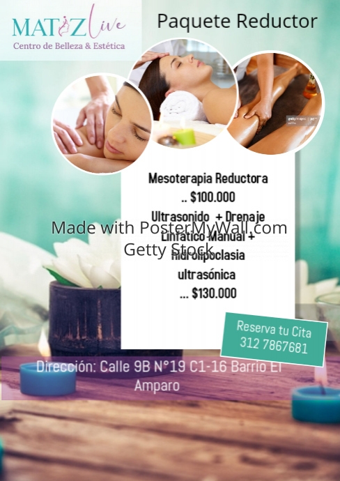 Copy of Copia de Massages Price List Spa Treatment Studio Ad | PosterMyWall