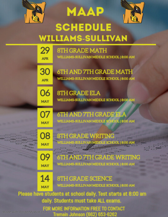 Final Exams Schedule Template | PosterMyWall