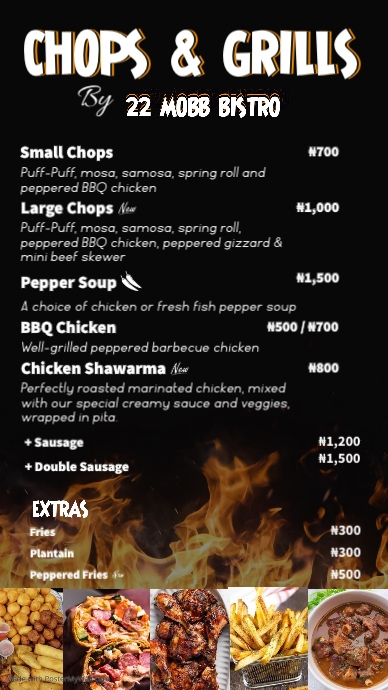 Copy of BBQ Grilled Food Menu Template | PosterMyWall