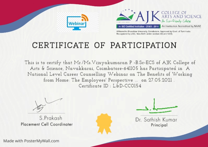 Copy of Certificate template | PosterMyWall