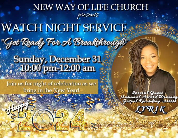 Copy of Watch Night 2024 | PosterMyWall