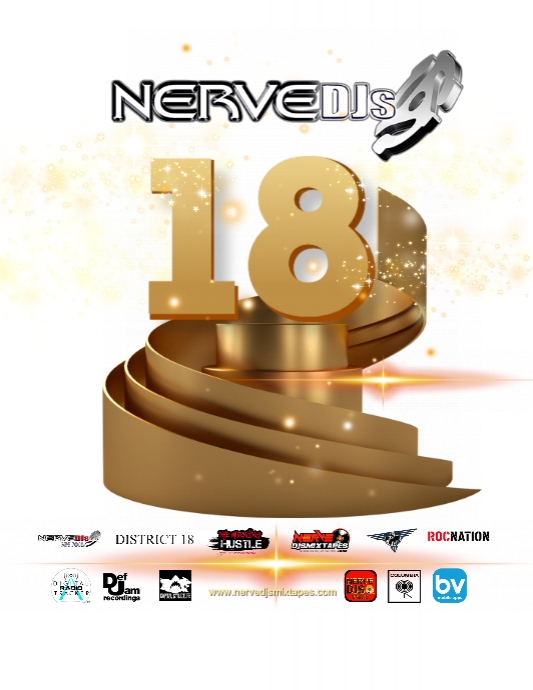 Copy of Nerve DJs 18th Nerve Anniversary | PosterMyWall