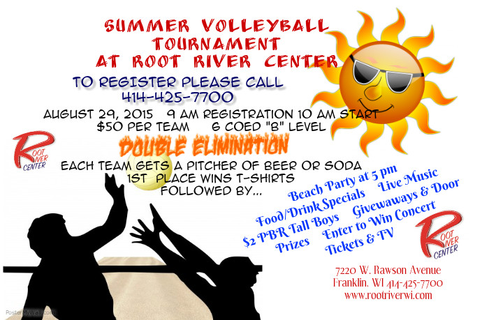 Root River Volleyball Tournament | PosterMyWall