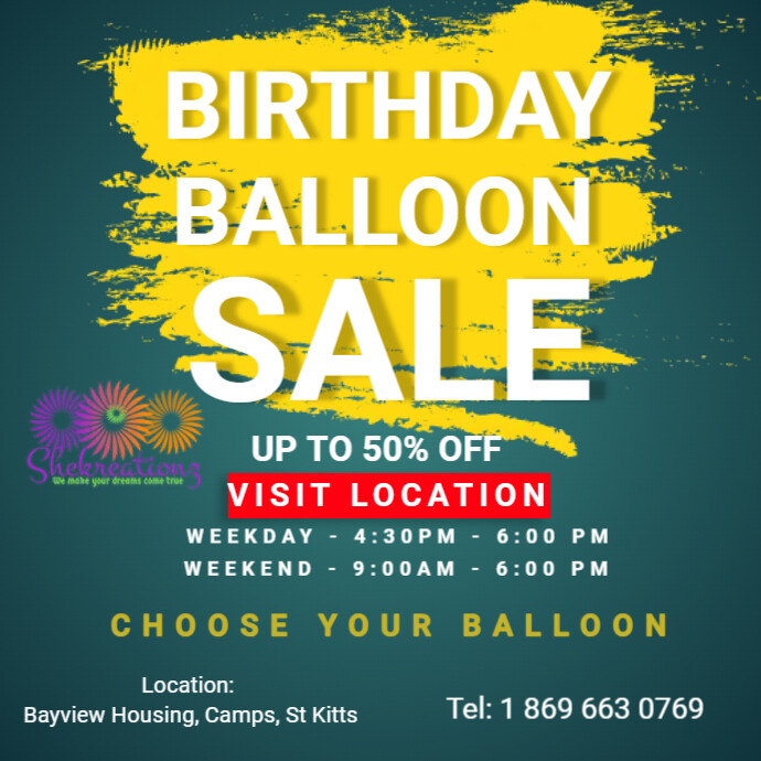 birthday balloon sale | PosterMyWall