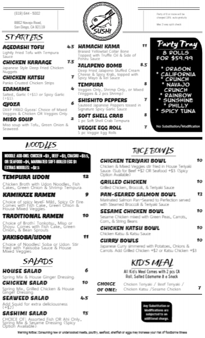 MENU B1 - JAN 2022 | PosterMyWall
