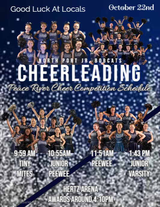 Cheerleading Locals schedule | PosterMyWall
