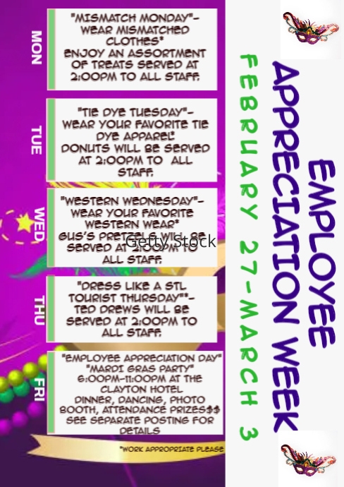 2023 Employee Appreciation Week FVSH | PosterMyWall