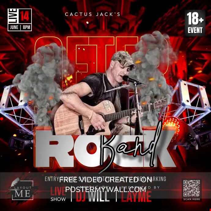 Rock Band Party Video Ads | PosterMyWall