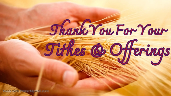 Tithes and Offerings (1) | PosterMyWall