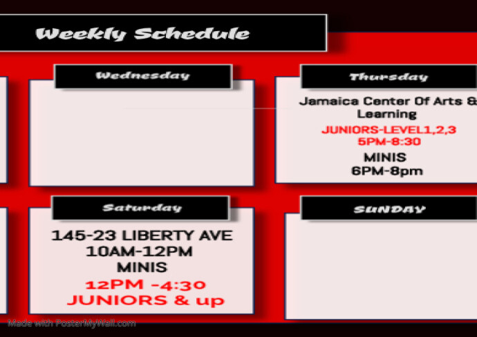 Copy of Weekly Schedule Planner Template School Timetable | PosterMyWall