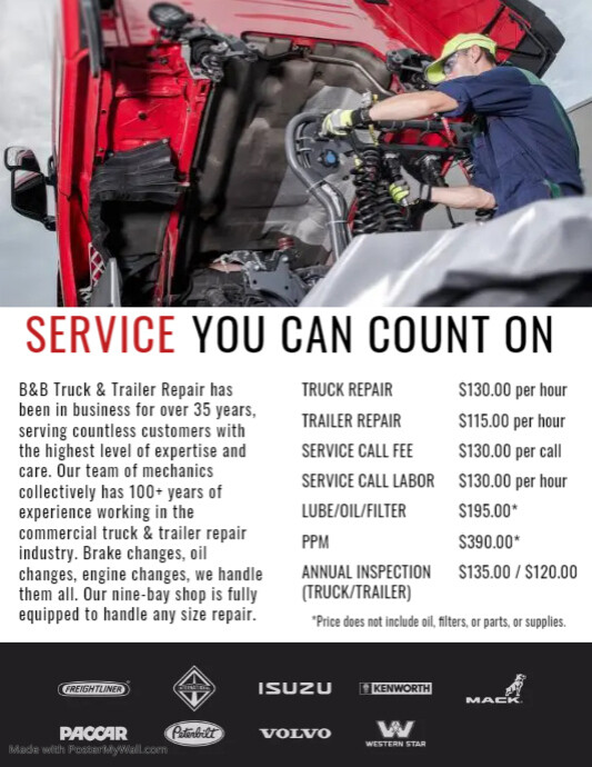 Mechanic service flyer (1) | PosterMyWall