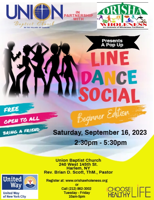 Line Dance Social Sept | PosterMyWall