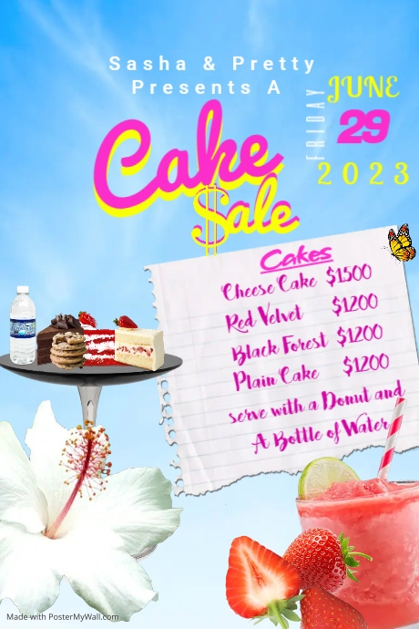 Copy of Cake sale By Nessa Designs | PosterMyWall