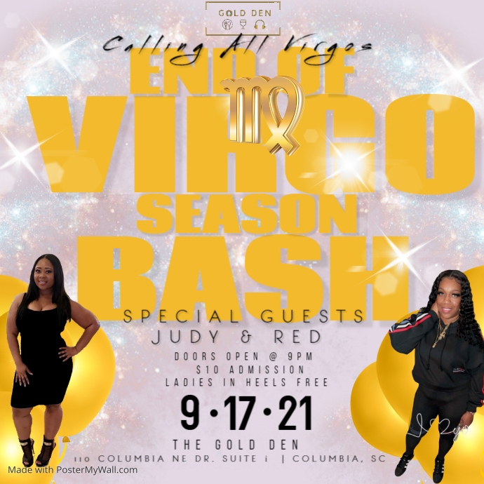 Copy of VIRGO BIRTHDAY BASH | PosterMyWall