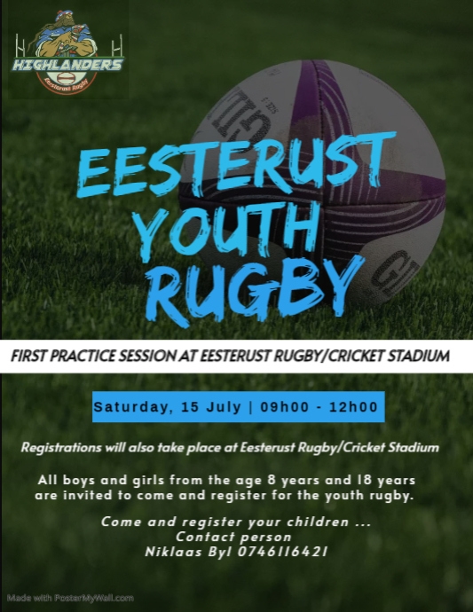 Rugby Flyer Design Template | PosterMyWall