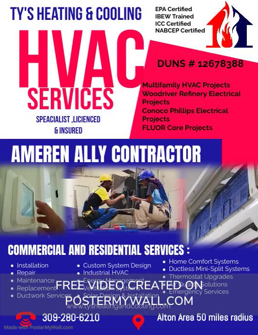 Air Conditioning HVAC Social Media Ad Hvac se (1) | PosterMyWall
