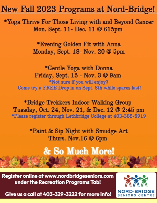 New Fall Programs Portrait | PosterMyWall