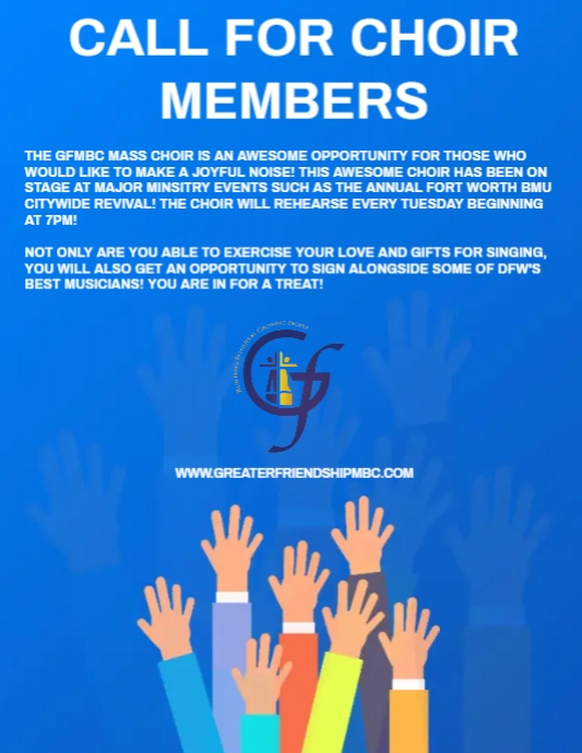 Copy of Choir | PosterMyWall