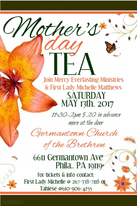 Copy of Mothers Day Tea Flyer | PosterMyWall