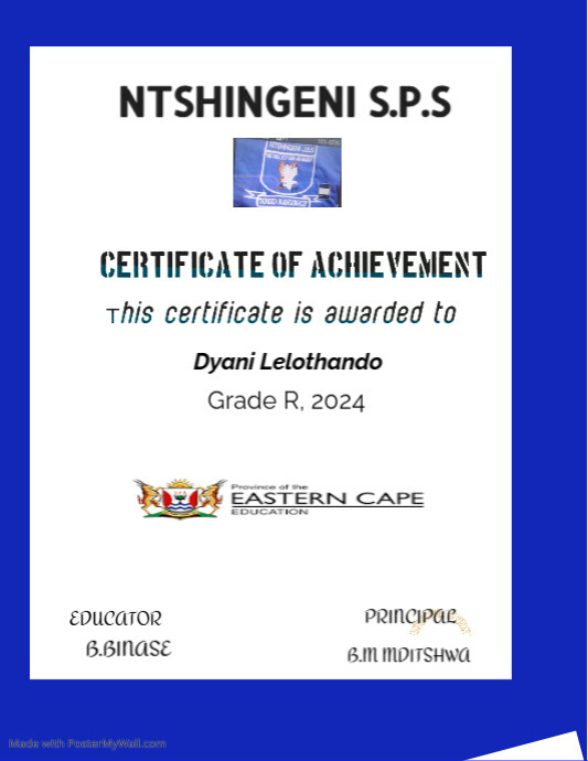 Certificate of Participation Portrait | PosterMyWall