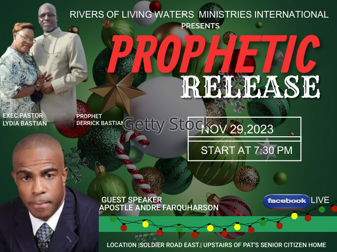 Prophetic service poster | PosterMyWall