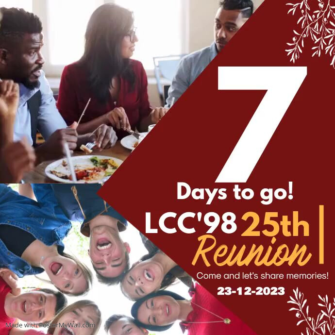 Red Formal High School Reunion Invite | PosterMyWall