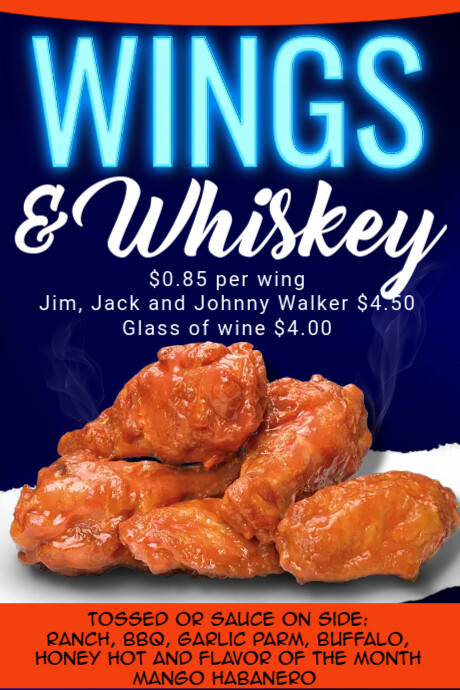 Wings Night | PosterMyWall