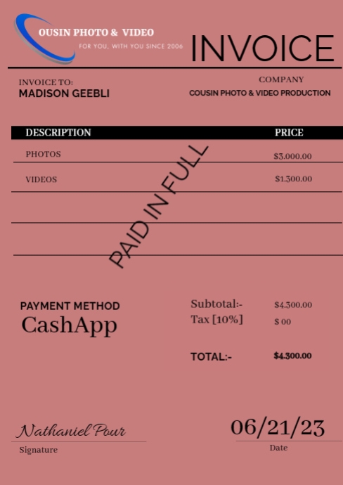 Copy of invoice Design Templates | PosterMyWall