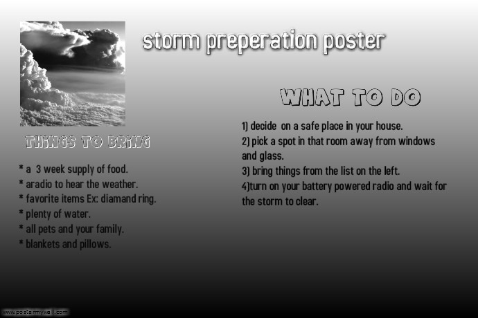 Storm Prep Poster | PosterMyWall