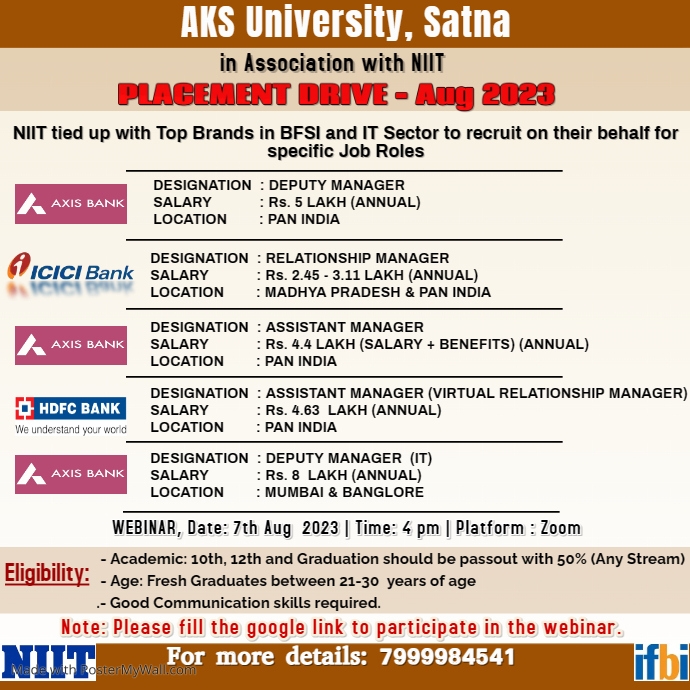 AKS University, Satna | PosterMyWall