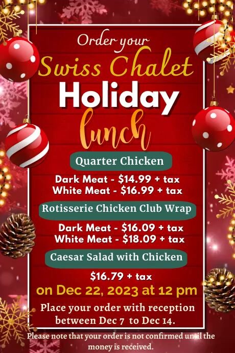 christmas menu, menu, new year menu | PosterMyWall