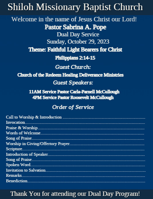 Dual Day Program | PosterMyWall