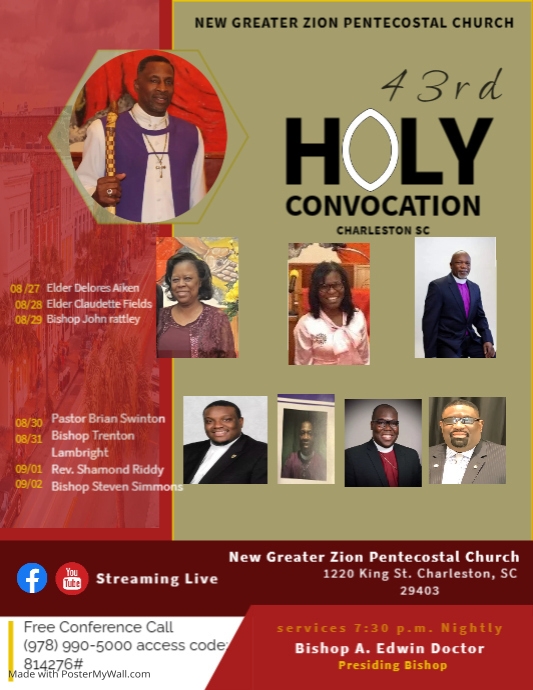 Holy Convocation | PosterMyWall