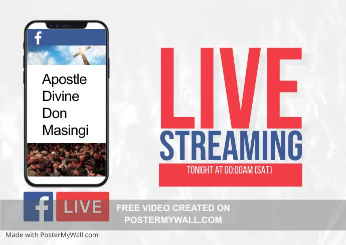 Live Streaming | PosterMyWall