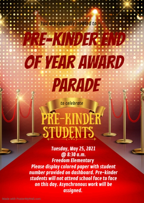 Pre- Kinder-English | PosterMyWall
