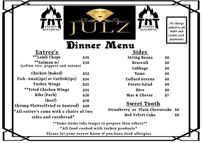 Approved Soul Food Menu | PosterMyWall