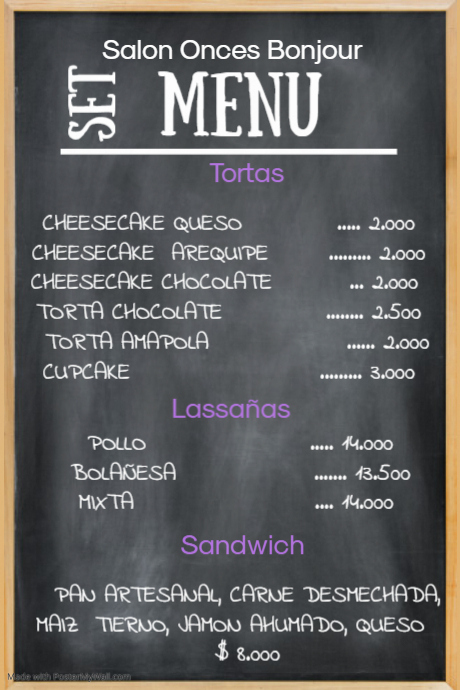 Copy of Copia de Set Menu Template | PosterMyWall